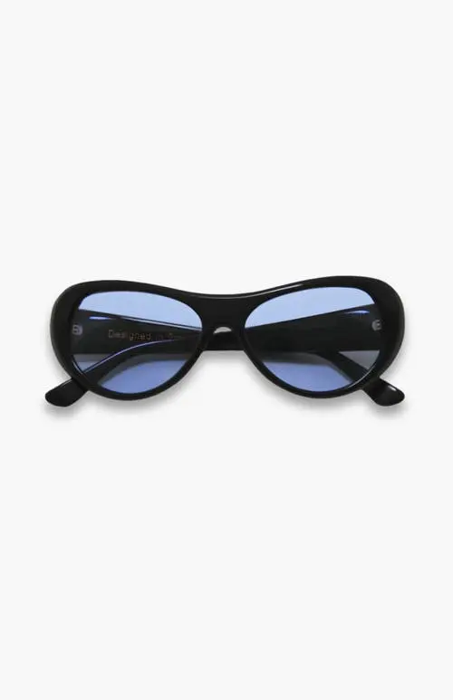 INDY Liotta Round Polarized Sunglasses - Blue
