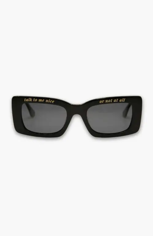 INDY Square Polarized Sunglasses - Black