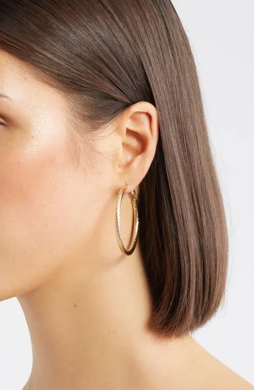 Nordstrom Faceted Hoop Earrings
