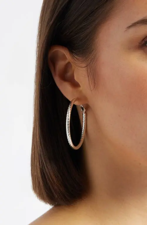Nordstrom Faceted Hoop Earrings