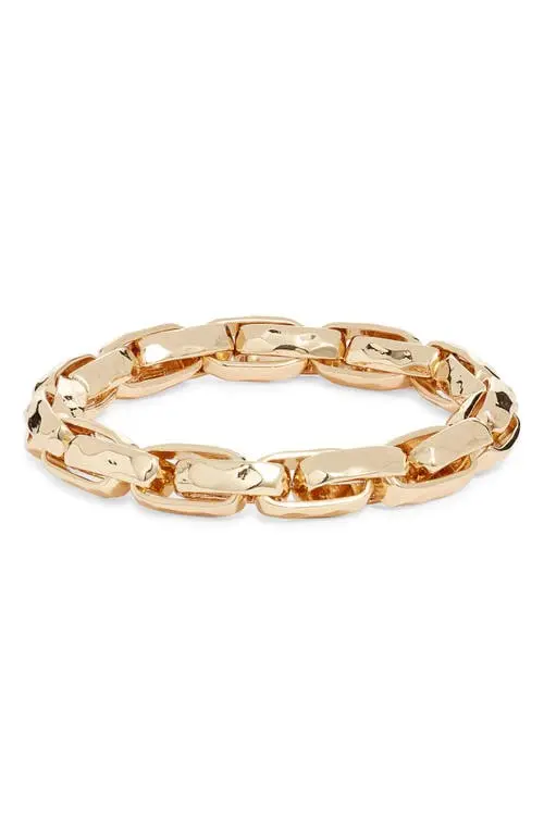 Nordstrom Hammered Link Stretch Bracelet - Gold