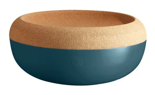 EMILE HENRY Large Food Storage Bowl, 14.1-inch - Blue Flame