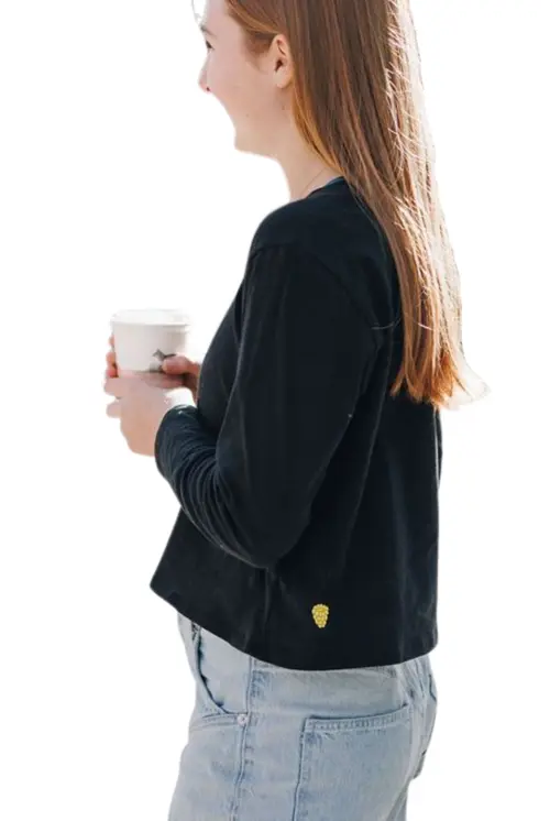 YELLOWBERRY Whisper Long Sleeve Tee - Black