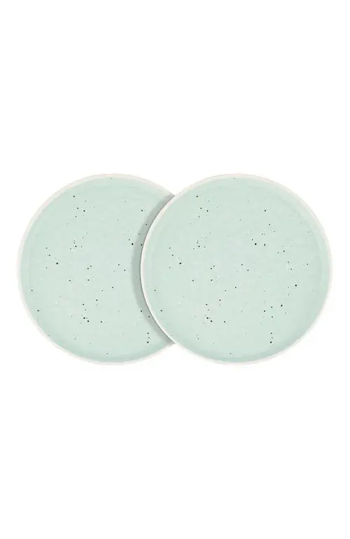 STONE + LAIN Elena Stoneware 4-piece Salad Plate Set - Mint