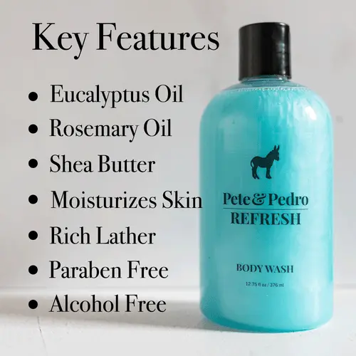 PETE & PEDRO Refresh Energizing Eucalyptus Body Wash