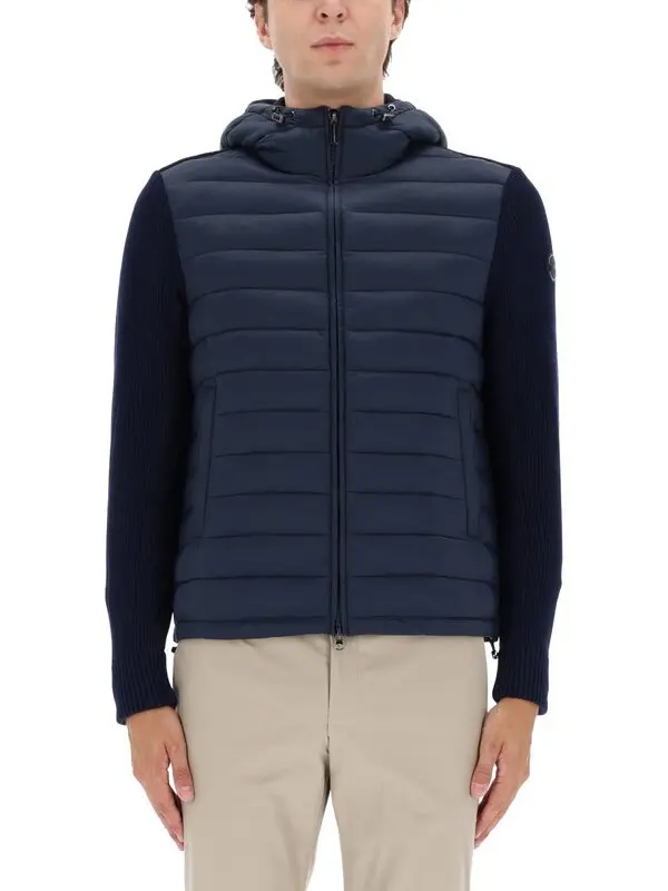 COLMAR Hooded Jacket With Knitted Sleeves