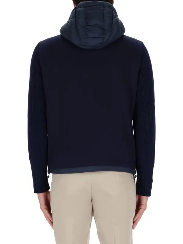 COLMAR Hooded Jacket With Knitted Sleeves