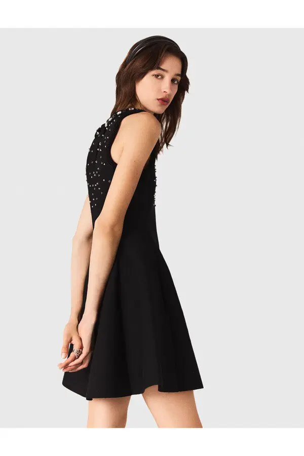 black skater mini dress Black skater mini dress – Fragancia main image 1
