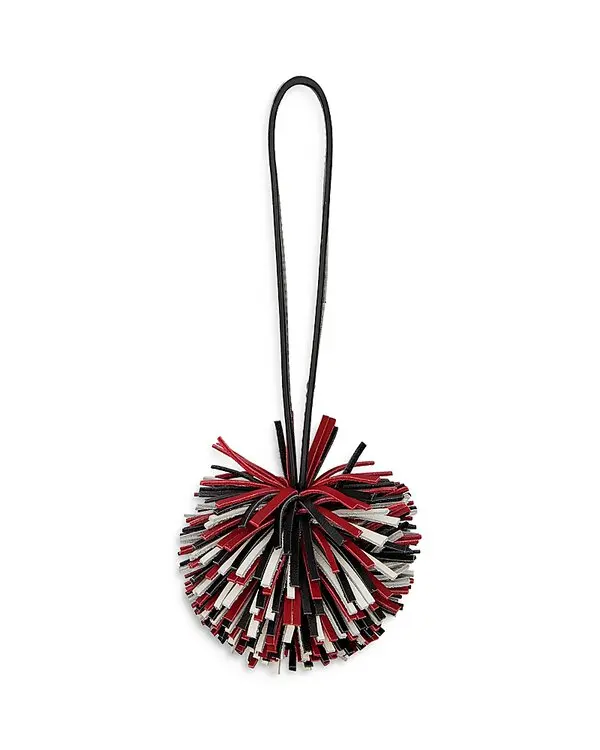 Rebecca Minkoff Pom Pom Bag Charm - Black/siren/white