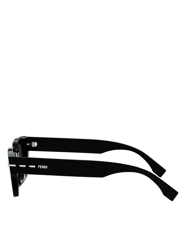 Fendi Selleria Rectangle Sunglasses, 50mm