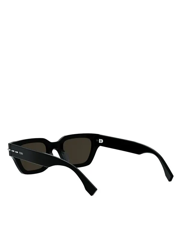 Fendi Selleria Rectangle Sunglasses, 50mm