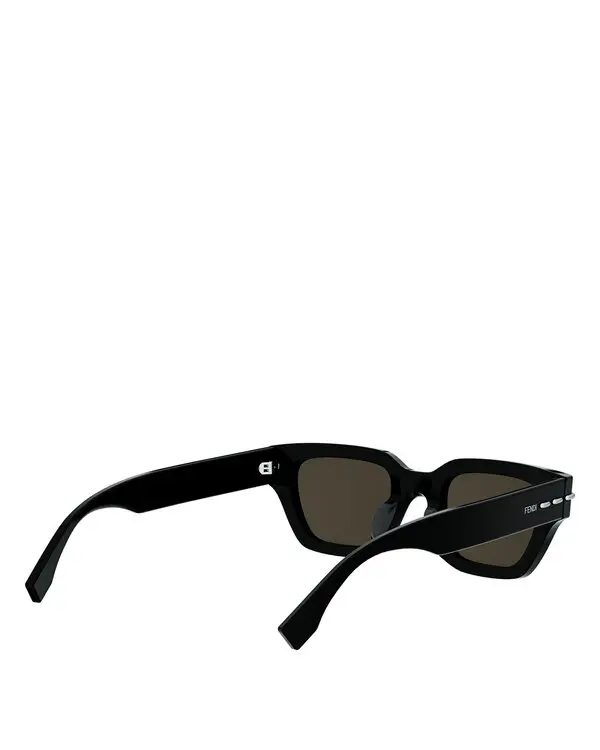 Fendi Selleria Rectangle Sunglasses, 50mm