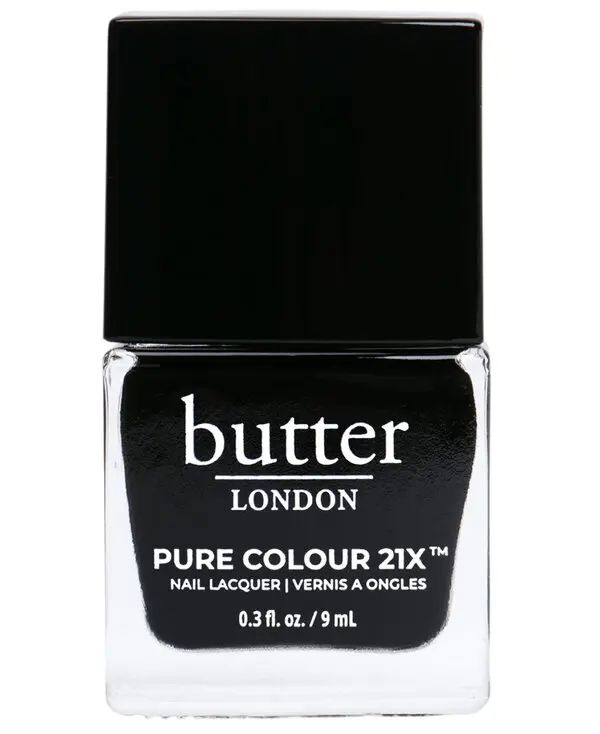 BUTTER LONDON Pure Color 21x Nail Lacquer - Union Jack Black (jet Black Crã¨meâ¿)