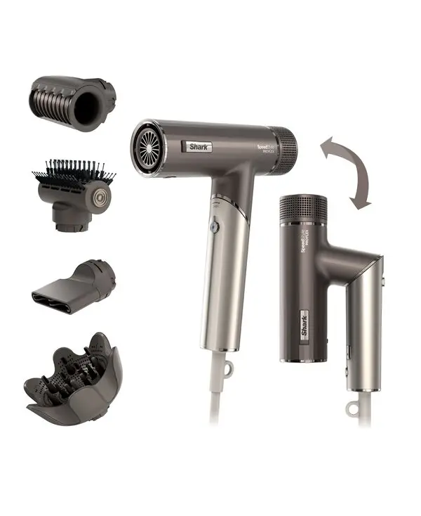 SHARK Speedstyle Pro Flex Hair Dryer System Set Hd542 - Brown