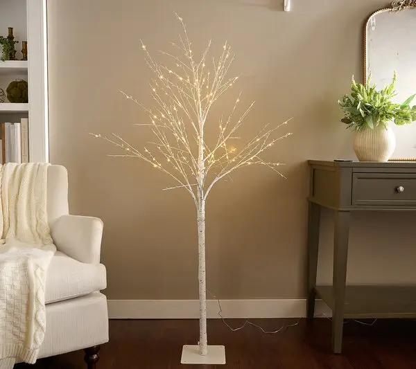 BETHLEHEM LIGHTS As Is 5' Indoor/outdoorcolor Prismbirchtree - One-color