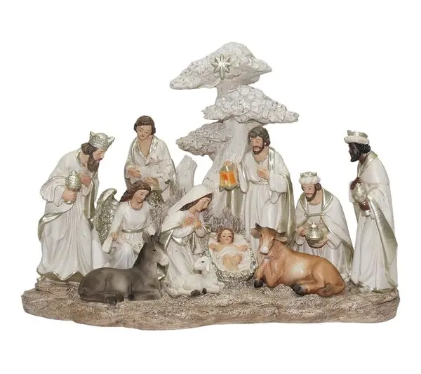 RC HOME DECOR 8' Nativity Scene Figurine Set Ho Ly Family - One-color