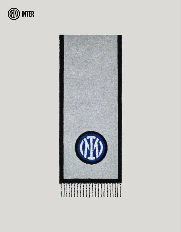 Canali Wool And Cashmere Jacquard Scarf Inter Collection - Green