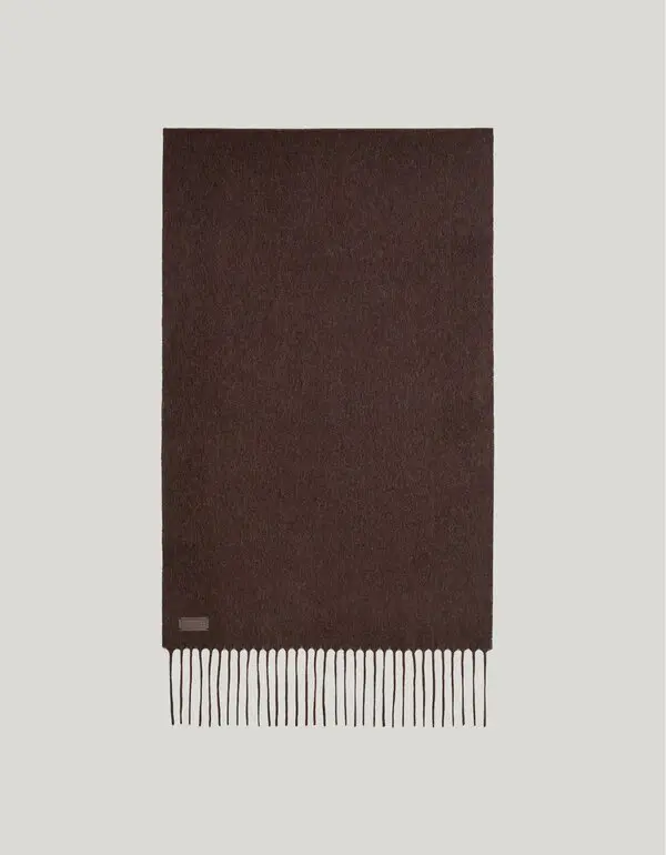 Canali Pure Cashmere Scarf - Brown