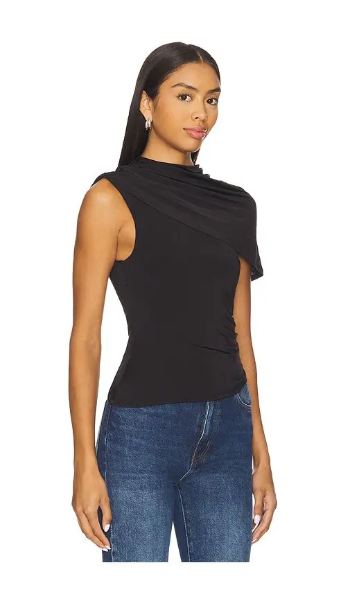 LOVERS AND FRIENDS Belinda Asymmetrical Draped Top