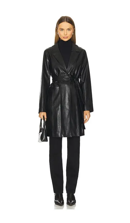 Sanctuary Vegan Leather Coat