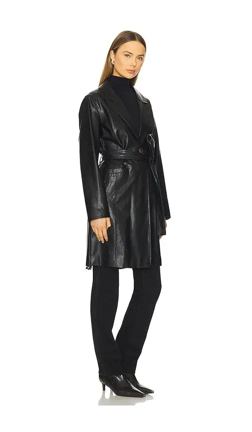 Sanctuary Vegan Leather Coat