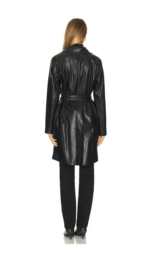 Sanctuary Vegan Leather Coat
