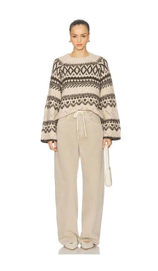 Sanctuary Fairisle Crew Neck Sweater
