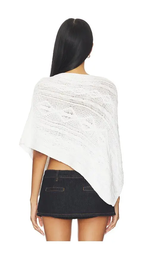 Frankies Bikinis Mountain Cable Knit Poncho