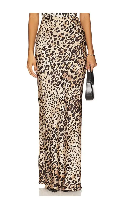 Misa Sierra Printed Skirt - Leopard Print