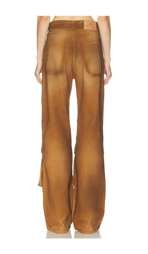 MSGM Overdyed Spray Pant - Beige