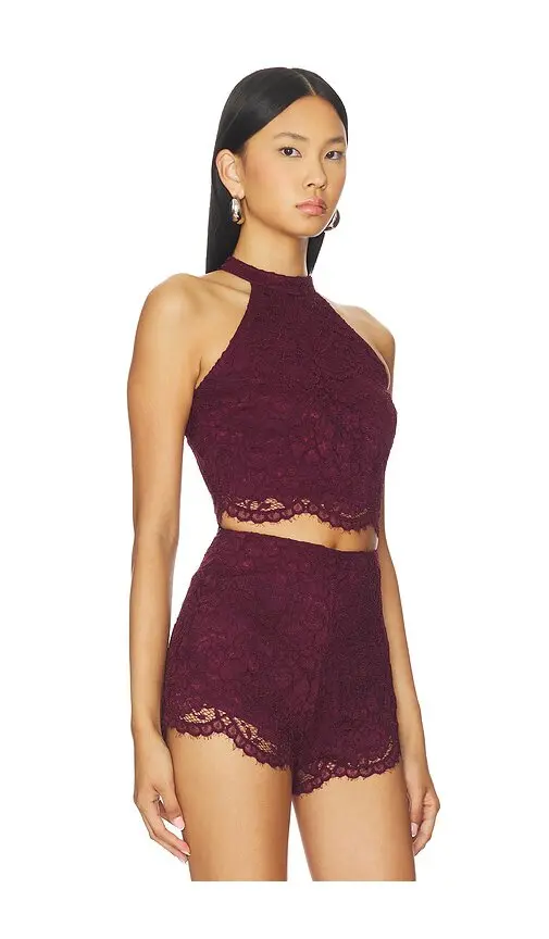 Amanda Uprichard X Brynley Top - Wine
