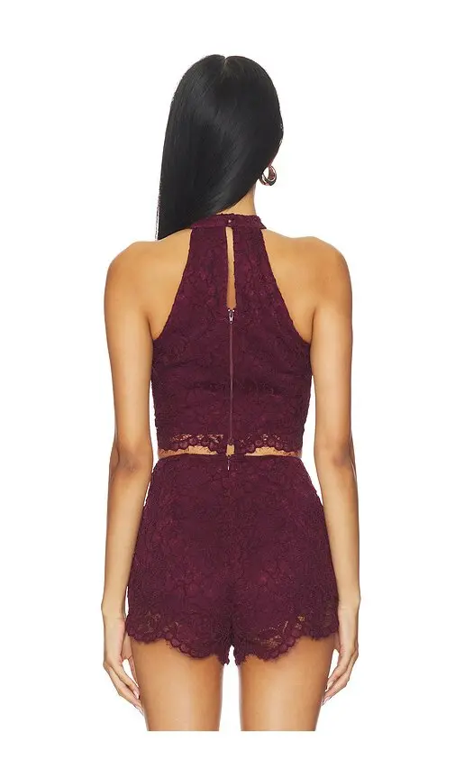 Amanda Uprichard X Brynley Top - Wine