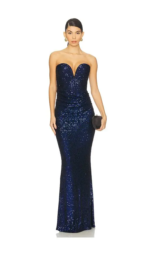 NOOKIE Dante Maxi Dress - Sapphire