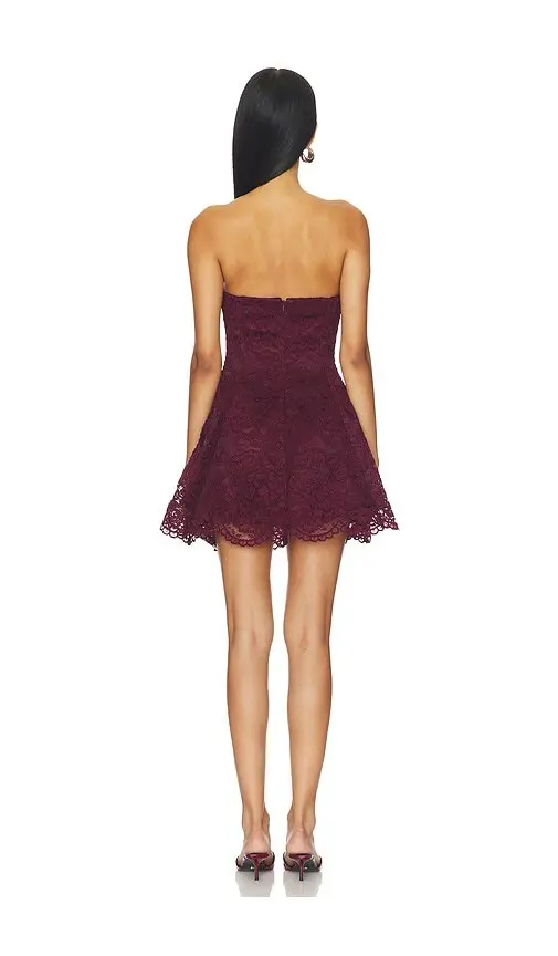 knee length dresses for ladies Romilly Embellished High-Neck Mini Dress in Gold