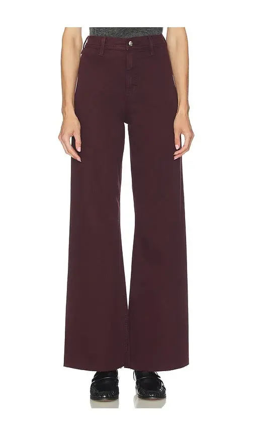 PISTOLA Penny High Rise Wide Leg Jeans - Claret