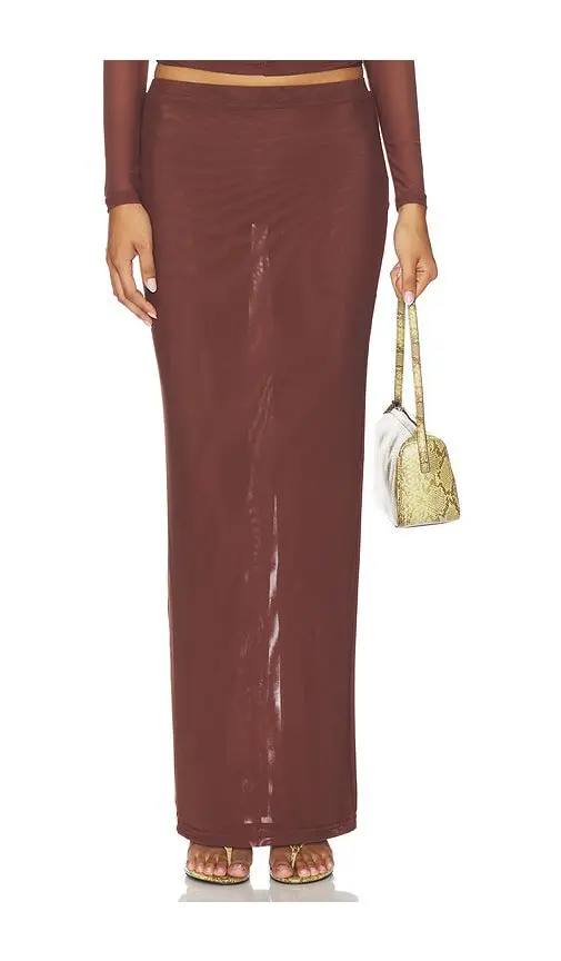 BY.DYLN Maddox Mesh Maxi Skirt