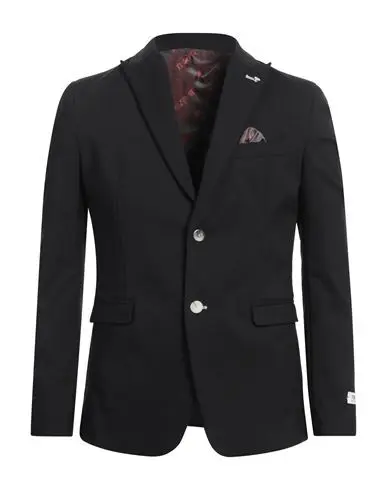 BERNA Blazer Size Cotton, Polyamide, Elastane - Black