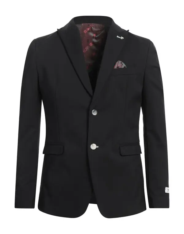 BERNA Blazer Size Cotton, Polyamide, Elastane - Black