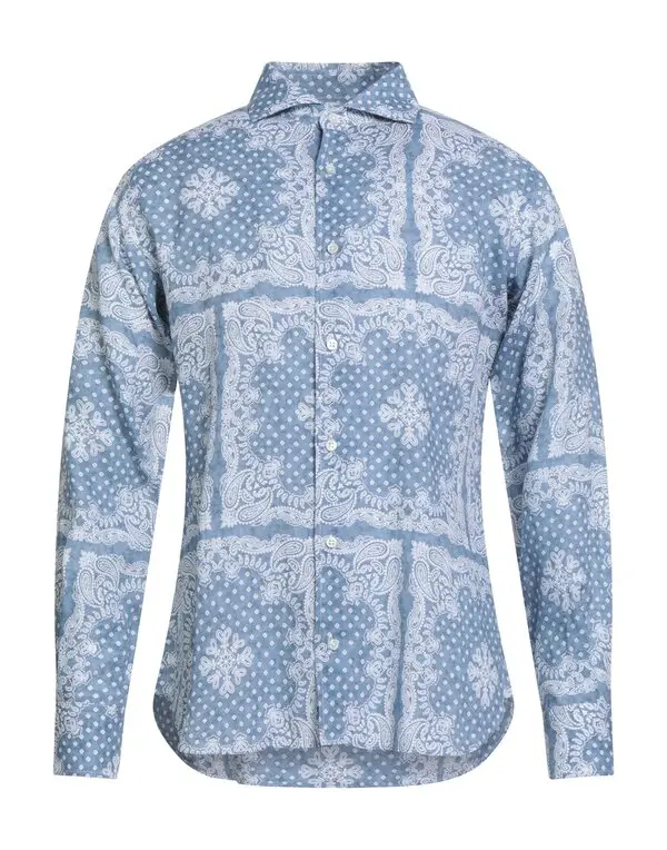 Fedeli Shirt Size Linen - Blue