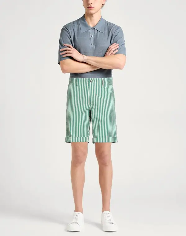 Incotex Striped Cotton Bermuda Shorts
