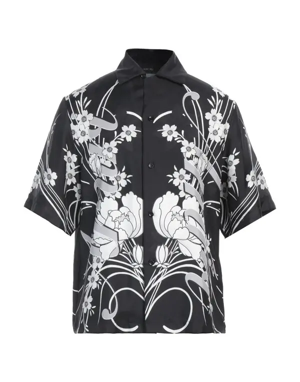 Amiri Shirt Size Silk - Black