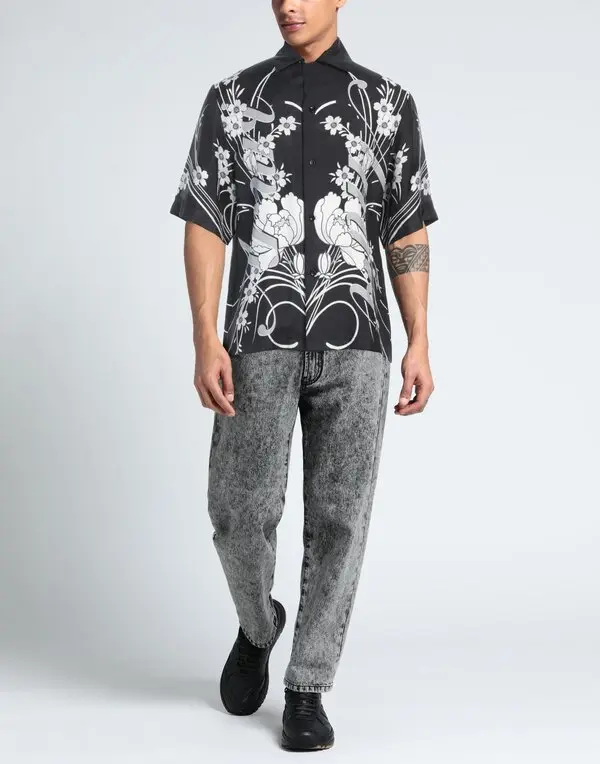 Amiri Shirt Size Silk - Black
