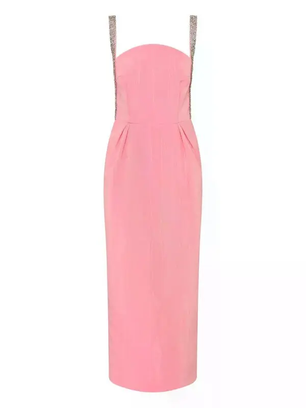 Rebecca Vallance Amaro Embellished Midi Dress - Pink