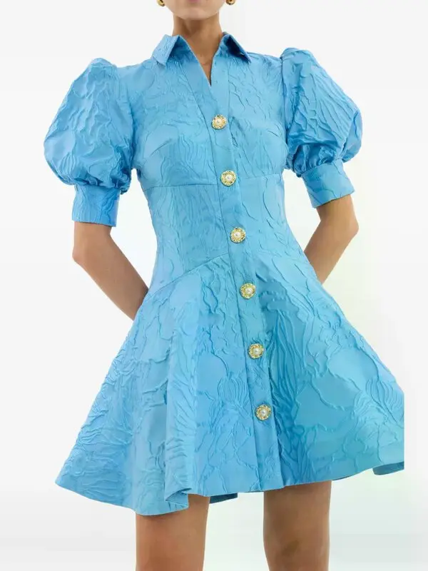 Rebecca Vallance Puff-sleeve Aegir Mini Dress
