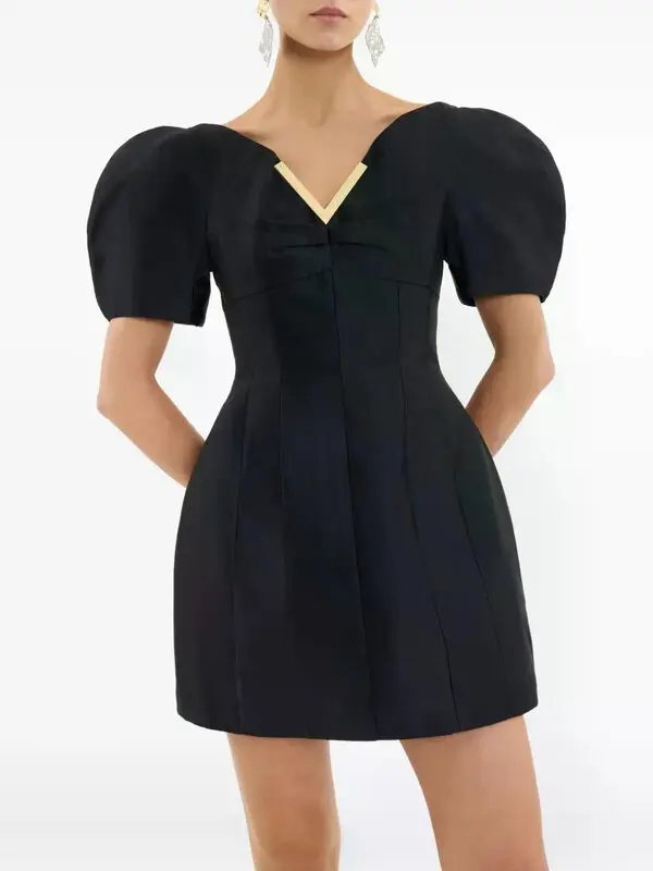 rebecca vallance black dress Rebecca Vallance Rina Strap Mini Dress in Black