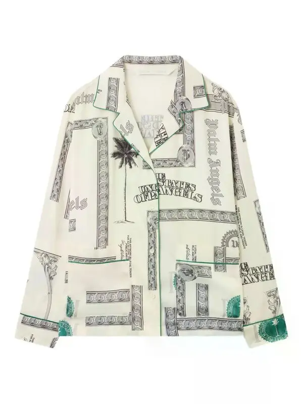 Palm Angels Dollar Print Shirt