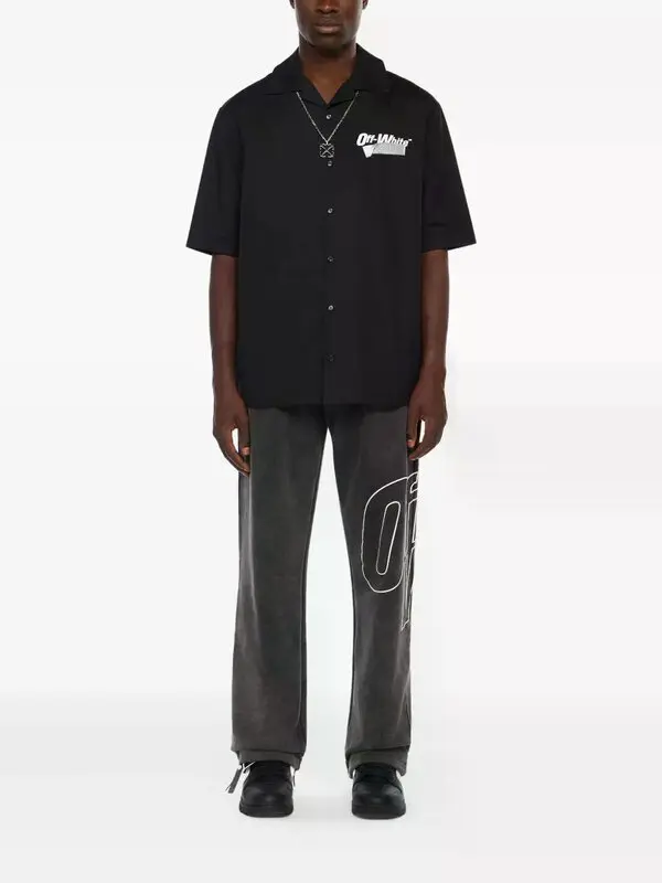 Off-White Tape Logo Bowling Shirt