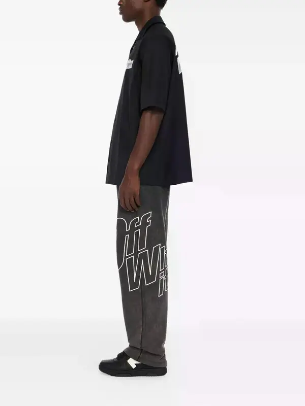 Off-White Tape Logo Bowling Shirt