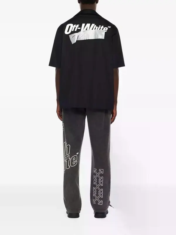 Off-White Tape Logo Bowling Shirt