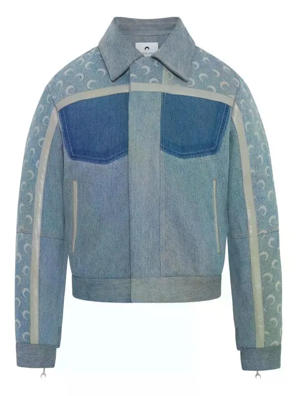 MARINE SERRE Moon-print Panelled Jacket